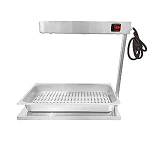 Commercial French Fry Warmer Infrared Food Warmer Fries Warming Stations with Removable Food Pan