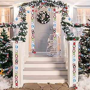 MIAHART Merry Christmas Paper Chains 300 Links Festive Paper Craft Supplies for Christmas and Festive Party Decorations