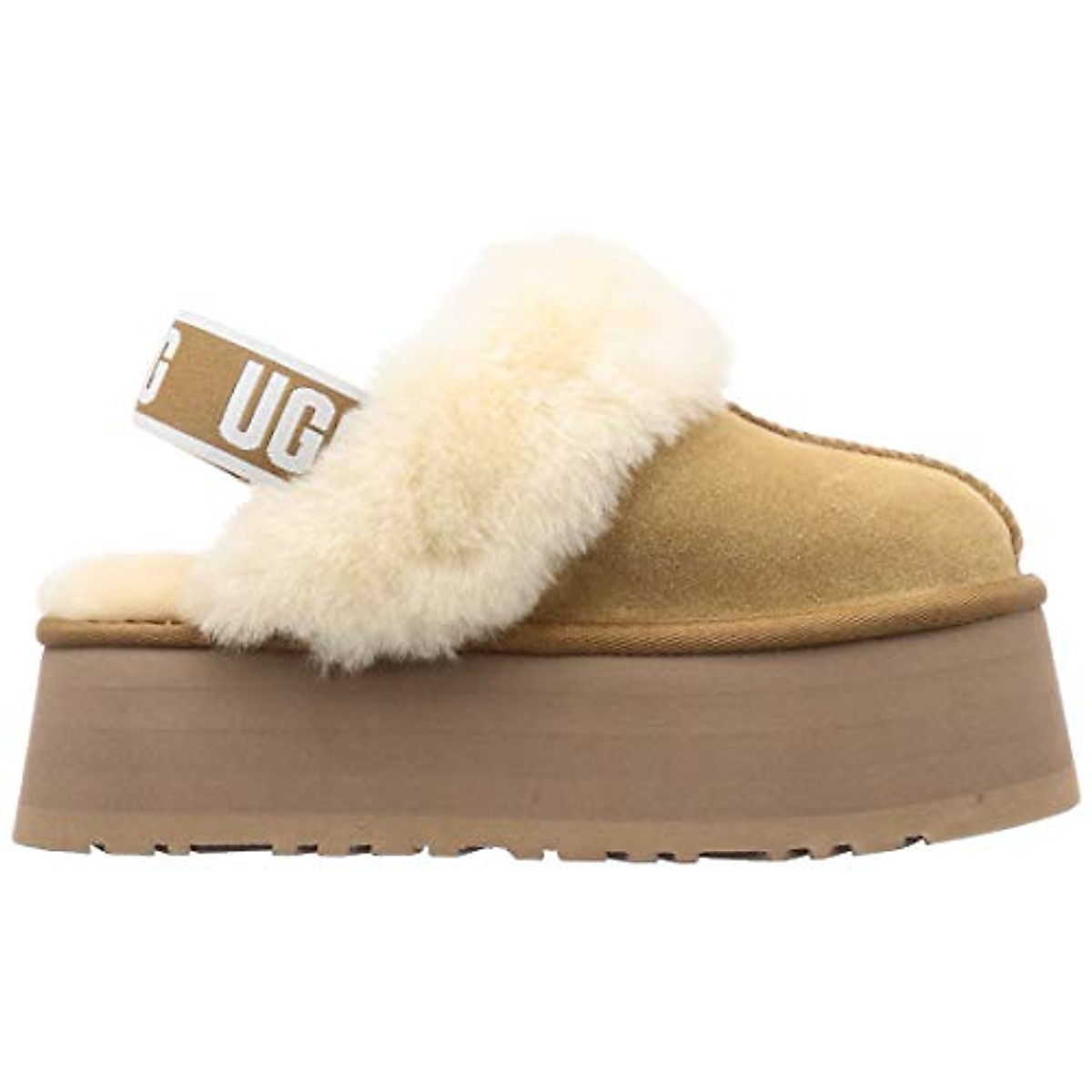 UGG Women's Funkette Slipper, CHESTNUT, 8