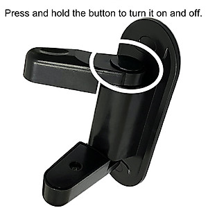 Eiarrnp Door Lever Lock Child Proof - 2 Pack Black Door Locks for Kids Safety - Childproof Door Handles Lock with Adhesive