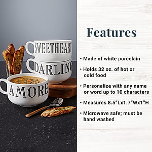 Let's Make Memories Personalized Any Message Bowl - For Him - For Her - For Foodies