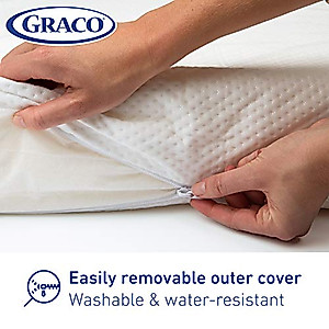 Graco Solano 4-in-1 Convertible Crib with Drawer and Changer (White) - JPMA-Certified Crib and Changer & Premium Foam Crib & Toddler Mattress – GREENGUARD Gold and CertiPUR-US Certified