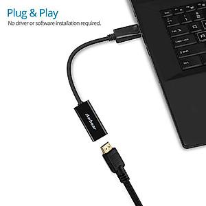 Anbear DisplayPort to HDMI Adapter, Display Port to HDMI Cable(Male to Female) for DisplayPort Enabled Desktops and Laptops Connect to HDMI Displays (2 Pack)
