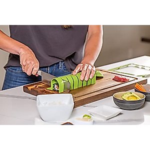 SushiQuik Sushi Making Kit | Sushi Kit for Beginners | Sushi Rolling Kit w/Unique Frame for Exact Amount of Sushi Rice on Every Sushi Seaweed Sheets | Sushi Maker Kit | Sushi Rolling Kit | Sushi Mat