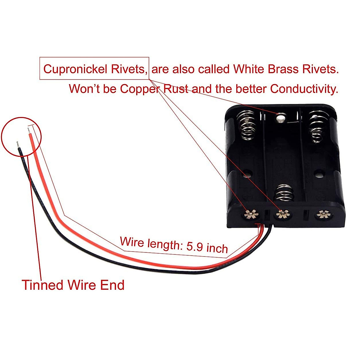 (Pack of 8)AA and AAA Battery Holders: 1Pc 1 AA Holder, 1Pc 2 AA Battery Holder, 1Pc 3 AA Holder, 1Pc 4 AA Battery Holder, 1Pc 1AAA Holder, 1Pc 2 AAA Battery Holder, 1Pc 3 AAA Holder, 1Pc 4 AAA Holder