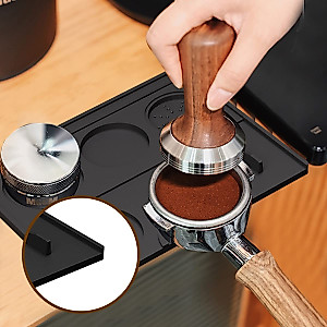 Luriseminger Espresso Tamping Mat Food Grade Silicone Coffee Tamp Mat Coffee Tamper Mat Coffee Pad Tamp Station for Barista Tool Home Kitchen Bar Coffee Shop Espresso Accessory(10.6Inch X 9Inch)
