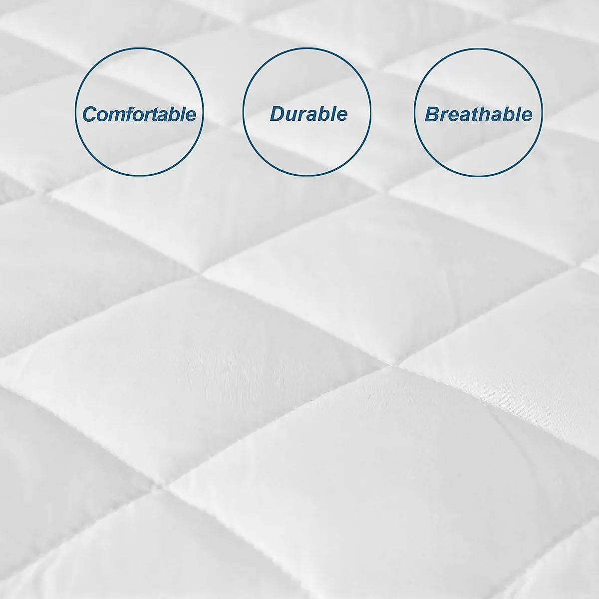 RV Short Queen Mattress Topper Pad Protector Waterproof, Absorbent 60" x 75" Mattress Pads Quilted Fitted Mattress Protector, Short Queen Mattress Cover for RV Queen Bed, Deep Pocket fit up to 18 Inch