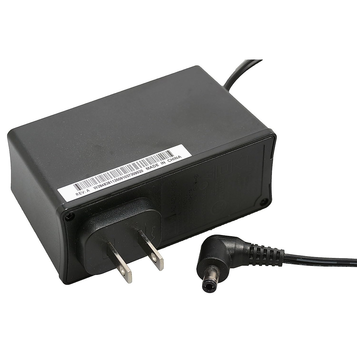 MG Electronics 12VDC 2.8A AC-to-DC Switching Wall Adapter 2.5mm Right Angle Plug