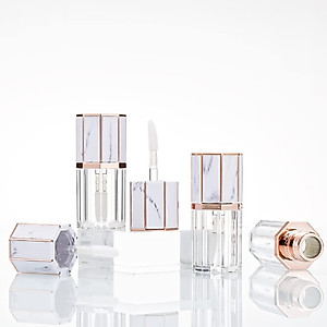 minkissy 5pcs Makeup Bottles Empty Lip Balm Tubes Clear Lipgloss Clear Lip Gloss Tube Lip Gloss Wand Tubes Lip Balm Containers Mini Lip Gloss Tubes Lip Tubes Lipstick Unique Travel