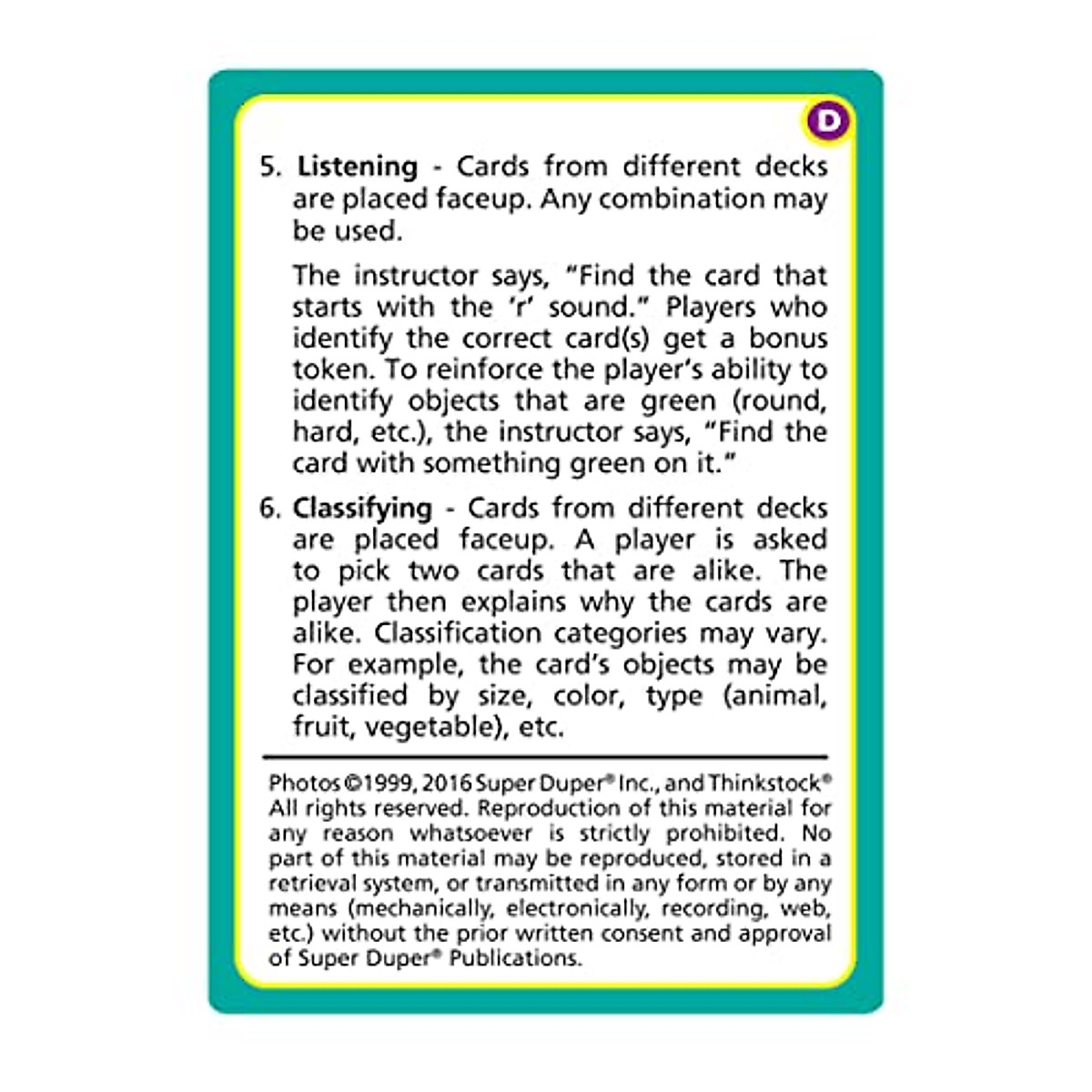 Super Duper Publications | Articulation Photos K Sound Fun Deck Flash Cards | Educational Learning Resource for Children