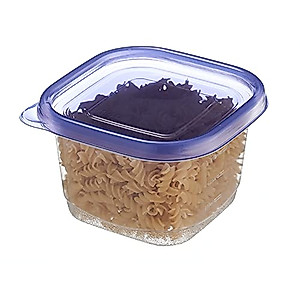 32oz Square Plastic Reusable Storage Containers with Snap On Lids - Airtight Reusable Plastic Food Storage, Leak-Proof, Meal Prep, Lunch, Togo, Stackable, Bento Box, BPA-Free by EcoQuality (3)