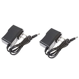 NOYITO AC to DC 6V 1A 1000mA Adapter Converter AC120V 100-240V to 6V Power Supply DC Interface 5.5 x 2.5 2.1mm Wire Length 4.9ft (Pack of 2)