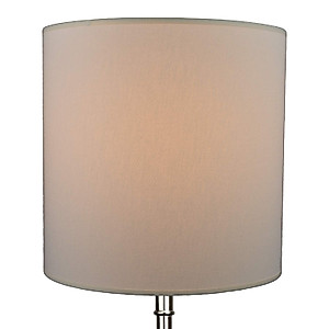 FenchelShades.com 12" Top Diameter x 12" Bottom Diameter 12" Height Cylinder Drum Lampshade USA Made (Linen Cream)