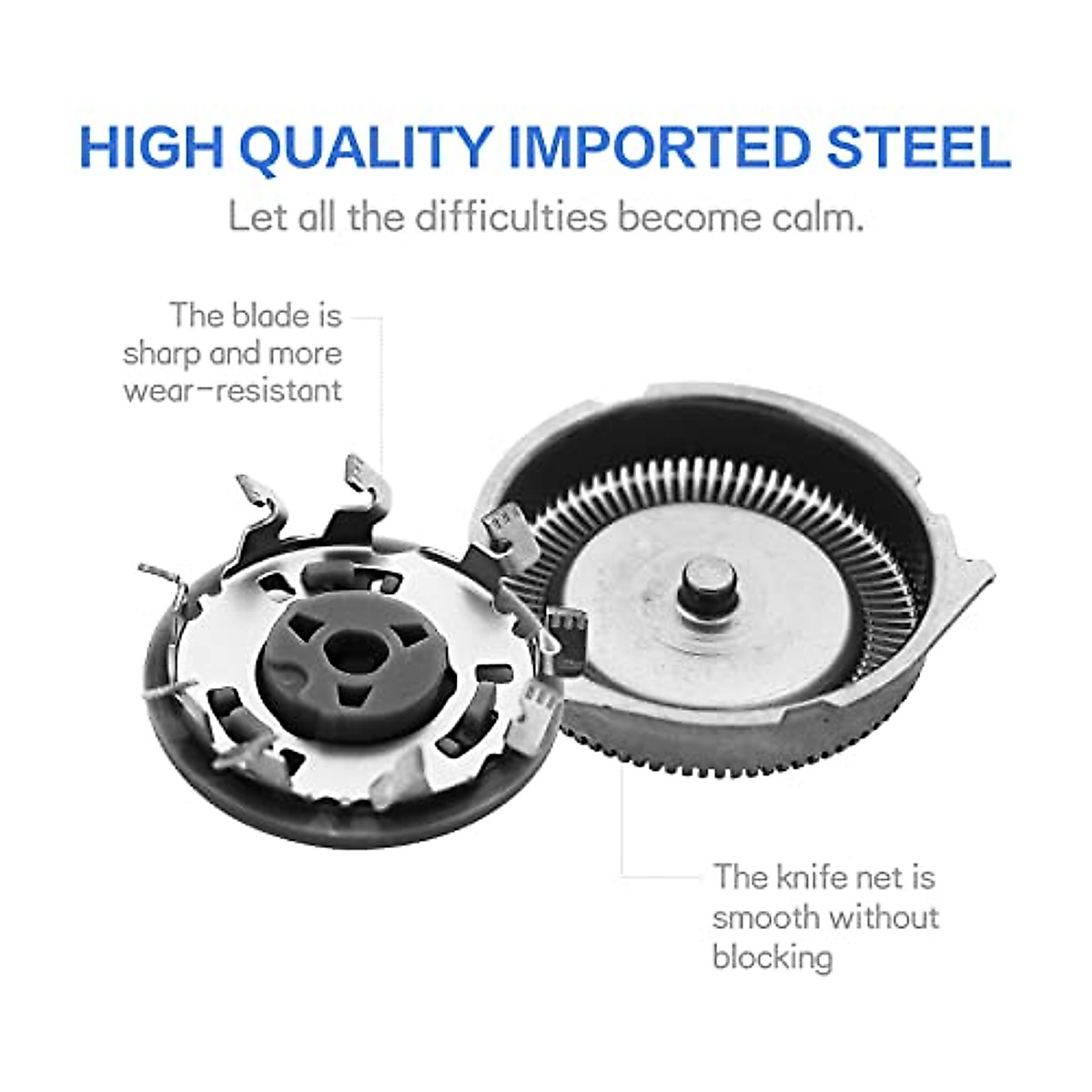 3 Pack SH30 Replacement Heads for Philips Norelco Shaver Series 3000, 2000, 1000 and S738 with Durable Sharp Blade, Comfortcut SH30 Shaving Heads, Razor Blades for S1560, SH30 Philips Head