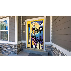 Jack Skellington Porch Sign Banner Nightmare Before Christmas Banner Party Supplies Decorations Welcome Christmas Fall Door Banner