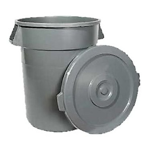 Winco PTCL-44 Lid For 44-Ga Trash Can, Grey - Trash Can Lids-PTCL-44