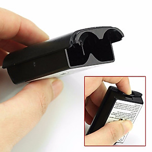 BFVV Black Battery Cover Shell Case Replacement for Xbox 360 Wireless Controller - 10 Pack