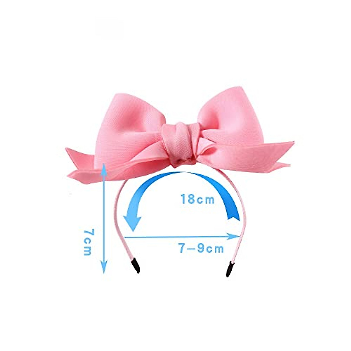 CheeseandU 2Pack Pet Cute Bow Headbands Stretchy Handmade Bow Headband for Dog Cat Puppy Bathroom Apparel Birthday Party Wedding Xmas New Year Valentines Day Costume Photo Prop(Pink, Red)