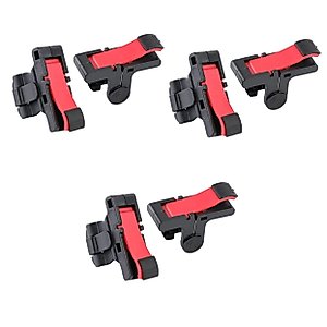UKCOCO 3pcs Gatillos Para Celular Left and Right Game of Phones Game Sensitive Joysticks Chicken-eating Artifact for Phone Triggers Quick Shooting Button Aim Handle Cell Phone Red