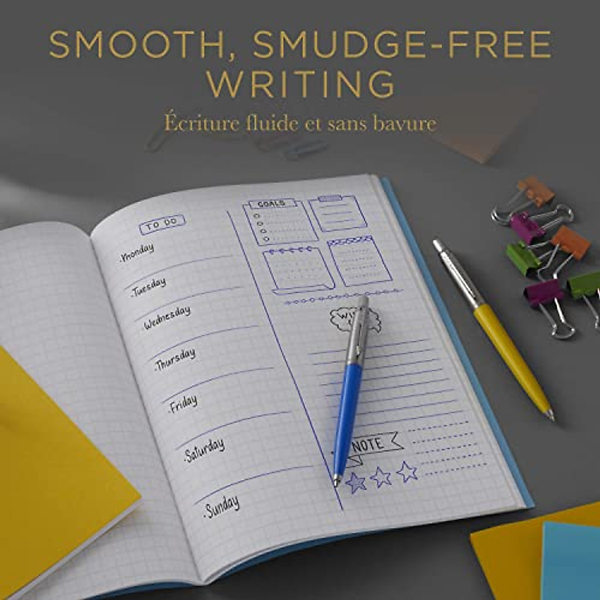 Parker Jotter London Ballpoint and Gel Pen Refill Discovery Pack: 3 Quinkflow Refills for Ballpoint Pens & 3 Quink Gel Refills