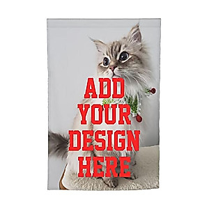 Custom Garden Flag Personalized Design Your Favorite Text Picture Photo Double Sided Printed Garden Flags Good Wrinkle Resistance Durable Not Easy To Fade Yard Flag For Courtyard Balcony Garden Etc 12 X 18 In