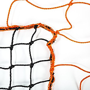 Franklin Sports Soccer Rebounder Replacement Net - Replacement Bounce Back Net for Soccer Rebounders + Trainers - Bungee Cords Included - 4' x 6' Foot Net, Orange