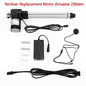 LEYSRIS 24VDC Electric Recliner Motor Replacement Kit, 1000 N Push 1000 N Pull 250mm Recliner Motor Linear Actuator for Recliner Lift Chair Linear Actuator Motor