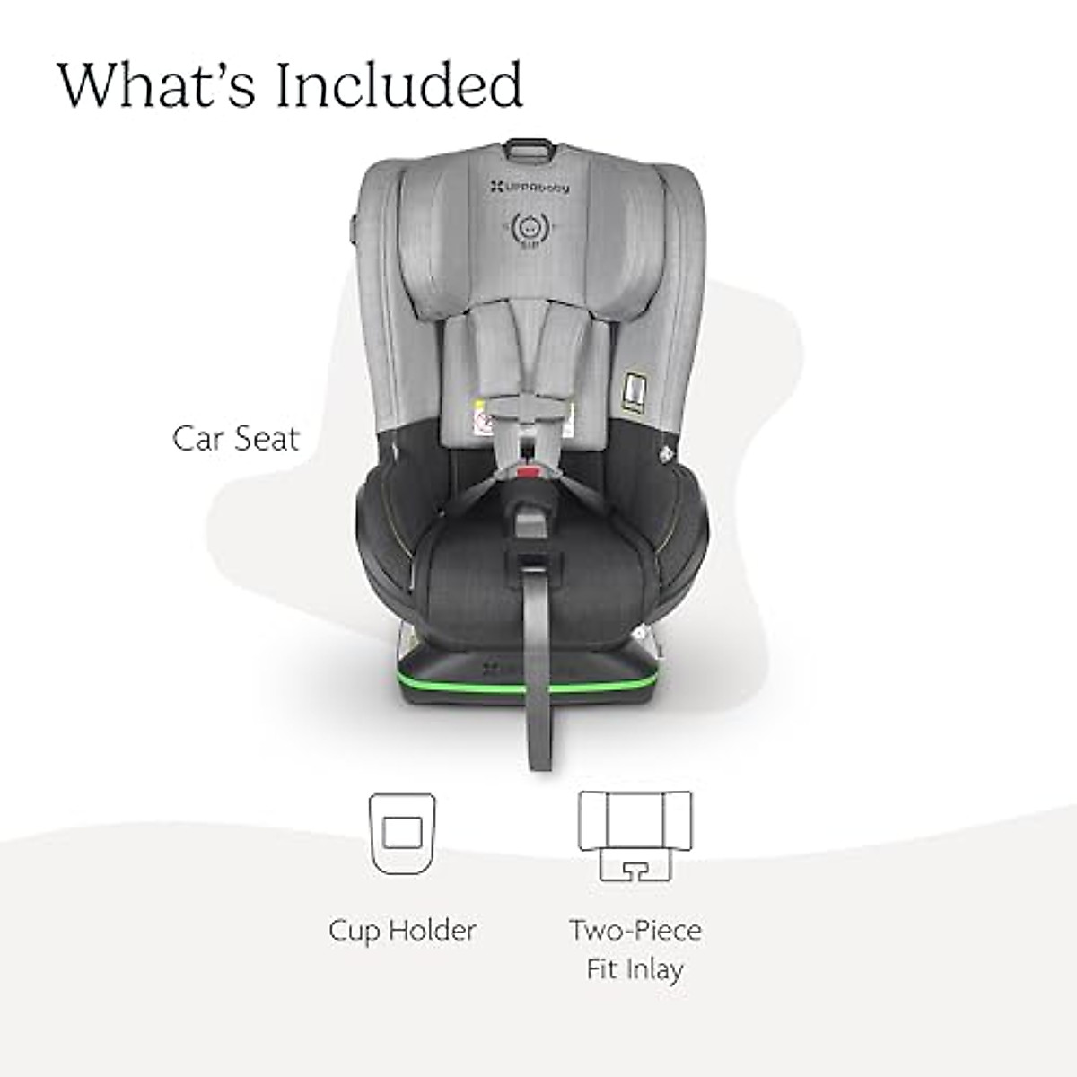 UPPAbaby Knox Convertible Car Seat / Rear Facing and Forward Facing / Intuitive Safety Features / Koroyd + CleanTech Technology / Removeable Cup Holder Included / Jordan (Charcoal Mélange)