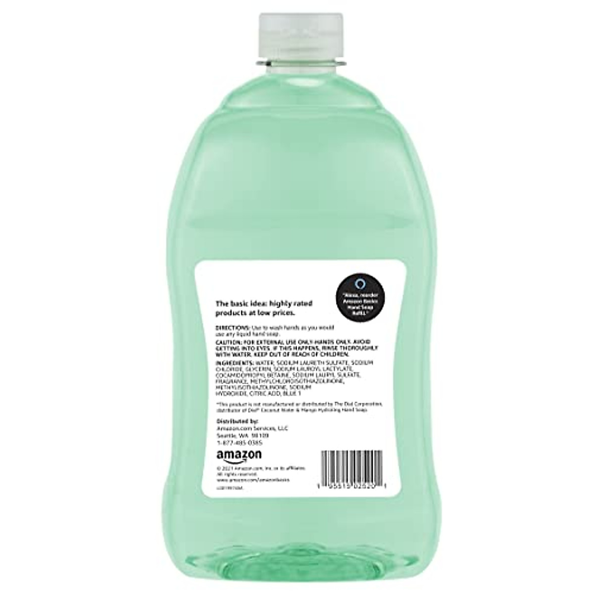 Amazon Basics Liquid Hand Soap Refill, Mango and Coconut Water Scent, Triclosan-Free, 56 Fluid Ounces, 1-Pack (Previously Solimo)