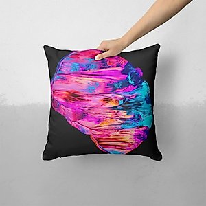 iiRov Liquid Abstract Paint V68 - Custom Decorative Home Decor Indoor or Outdoor Throw Pillow Cover Plus Cushion Set for Sofa, Bed or Couch (Pillow CASE Cover Plus Cushion)