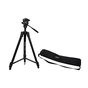 Celestron Ultima Pan Tilt Head Tripod - Excellent Choice for a Spotting Scope, Binocular or Camera (93612),Black