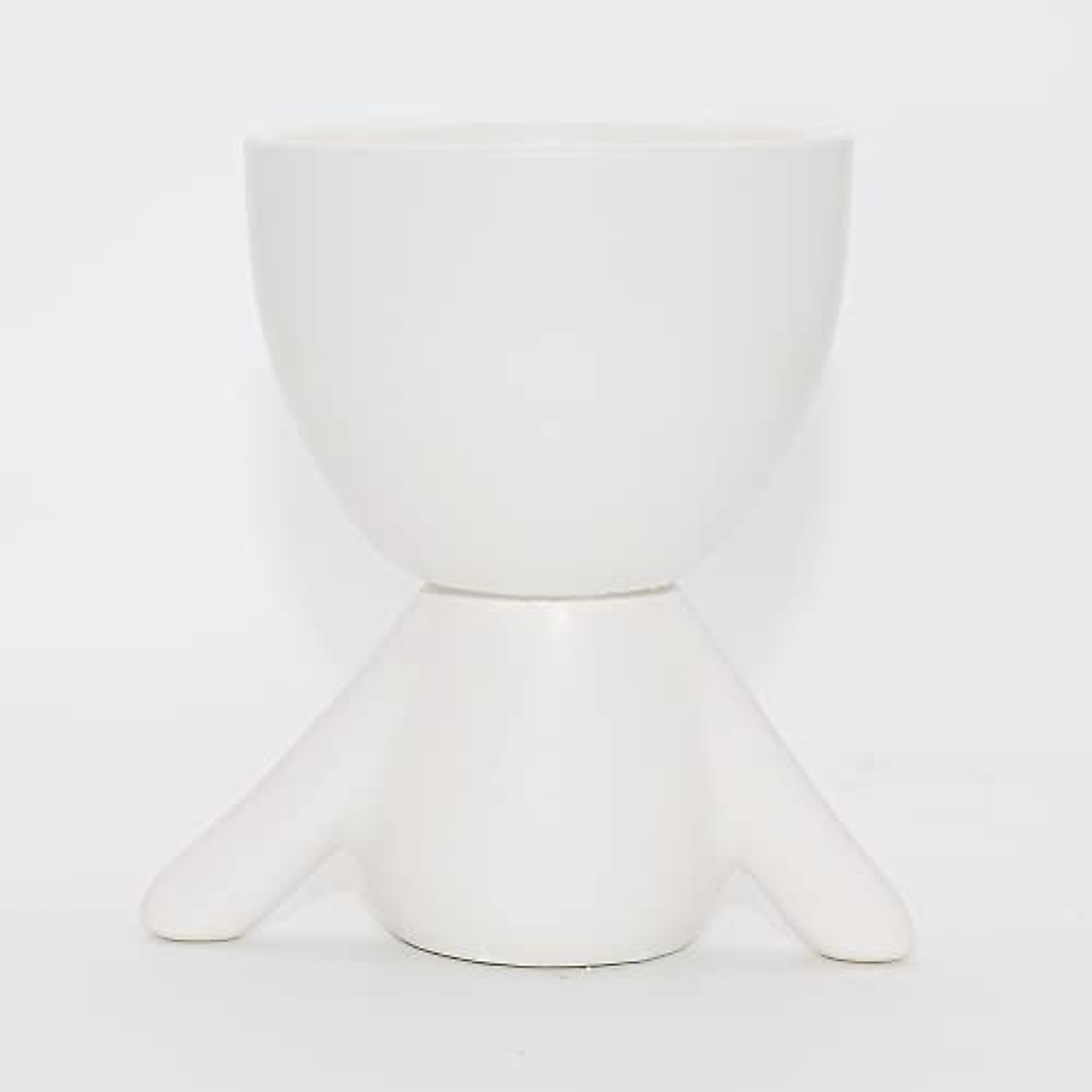 SvaTao Cute Humanoid Ceramic Doll Flower Pot Decorative Pot,Succulent Flower Cactus Bonsai Planter Pots Container Creat Design for Flower Shops, Home Office Decor, Cafes, Wedding Venues, etc