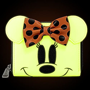 Loungefly Disney Ghost Minnie Glow in the Dark Wallet