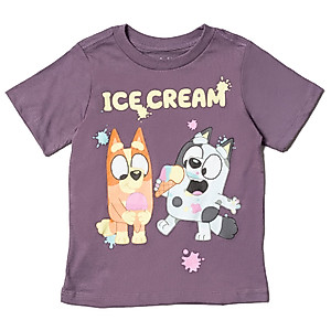 Bluey Bingo Toddler Boys 3 Pack T-Shirts Grey/Yellow/Green 4T