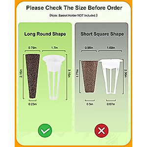 80 PCS Grow Sponges for Hydroponics, Replacement for AeroGarden Seed Pods, Hydroponic Sponges, Root Growth Sponge, Seed Starter Pods for Indoor Gardening System, Pod Refill Peat Sponges (No Seeds)