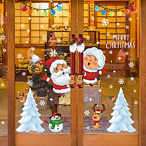 Christmas Fridge Handle Covers Santa Refrigerator Door Handle Cover Kitchen Appliance Oven Door Handle Xmas Decor for Christmas Decorations Red