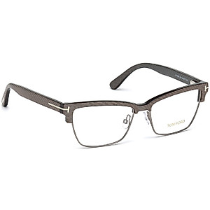 Tom Ford TF5364 Rectangular Eyeglasses FT5364 (020 Chalkstripe Gray/Palladium, 53)
