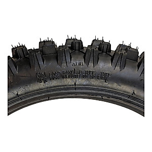 RedCap Rear 110/90-18 Tire with Inner Tube Complete Set for Off-Road Motocross 125cc-250cc Honda Apollo Surron CRF250 TTR230 CRF230F XR650R KLX65 Pit Dirt Bike