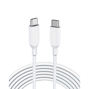 Anker USB C Cable, Powerline III USB-C to USB-C Cable 2.0(60W 10ft), USB C Fast Charging Cable for MacBook Pro 2020, iPad Pro 2020, Switch, Samsung Galaxy S20 Plus S9 S8 Plus, Pixel, and More (White)