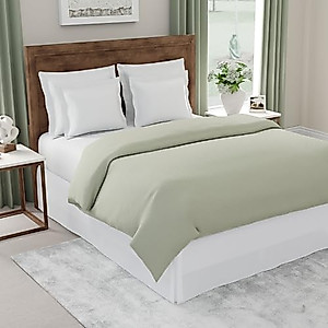 TODAY'S HOME Classic Tailored, Microfiber, 14" Drop Length Bed Skirt Dust Ruffle, Twin XL, White
