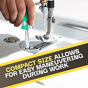 Small Flathead Screwdriver Slotted Phillips Screwdriver - Stubby Screwdriver Set Magnetic Tip Flat Phillips Short Screwdriver for Small Screws - Mini Screwdriver Set Small Size Pocket Screw Driver Set