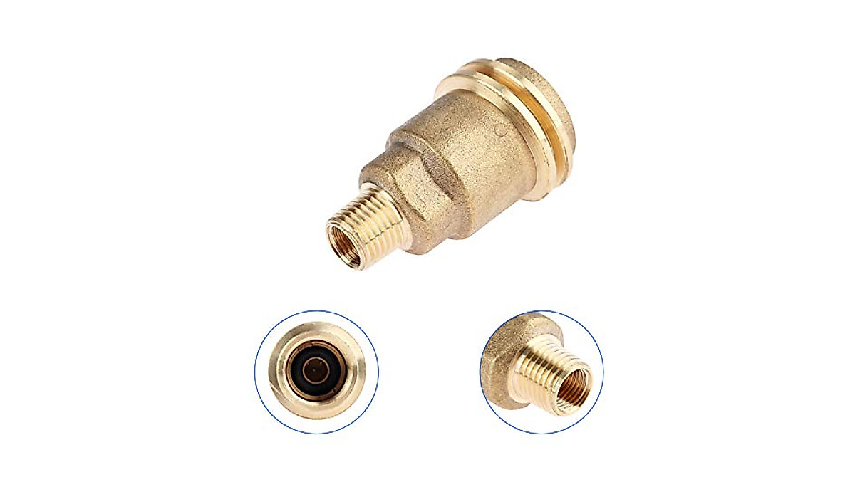 QCC1 Propane Adapter: 1/4" Male Thread Brass Quick Connect
