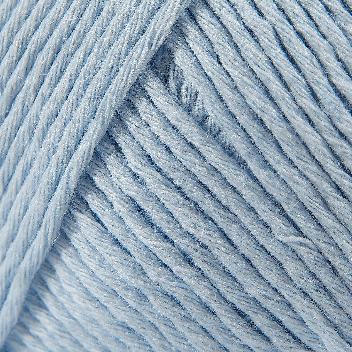Sensy 100% Recycled Cotton Yarn for Amigurumi Knitting and Crochet, Macrame Yarn, Ideal for Blanket, Throws, Pillow, Baby Dolls Projects 4 Skeins (Baby Blue)