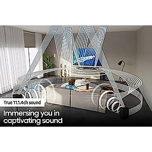 SAMSUNG 3.1.2ch Q800A Q Series Soundbar - Dolby Atmos/DTS: X with Alexa Built-in (HW-Q800A, 2021 Model)