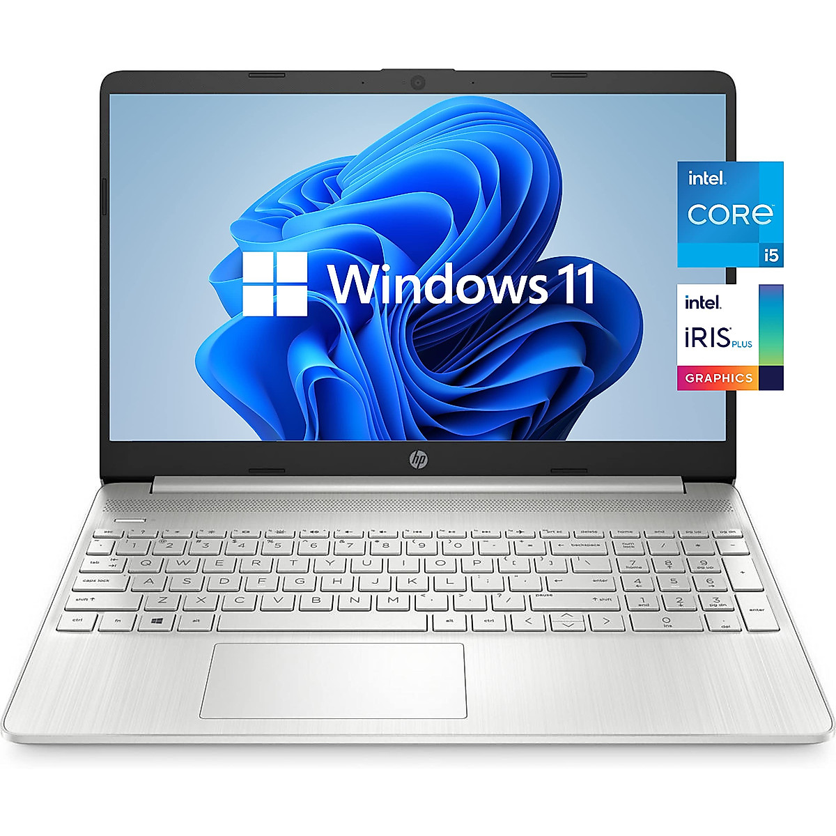 2022 HP Pavilion 15 Laptop, 15.6 FHD IPS Anti-Glare Display, 11th Gen Intel Core i5-1135G7, Intel Iris Xe Graphics, 16 GB RAM, 51 Silver 15-15.99 inches