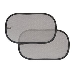 Evenflo Car Window Cling Shades, 2-Pack, Grey Chevron