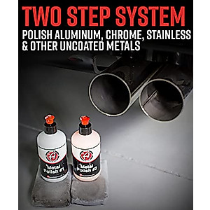 Adam's Metal Polish #2 - Part Two of Our Two Step Metal Polishing System That Adds The Finishing Touch to Metal, Steel & Chrome Surfaces