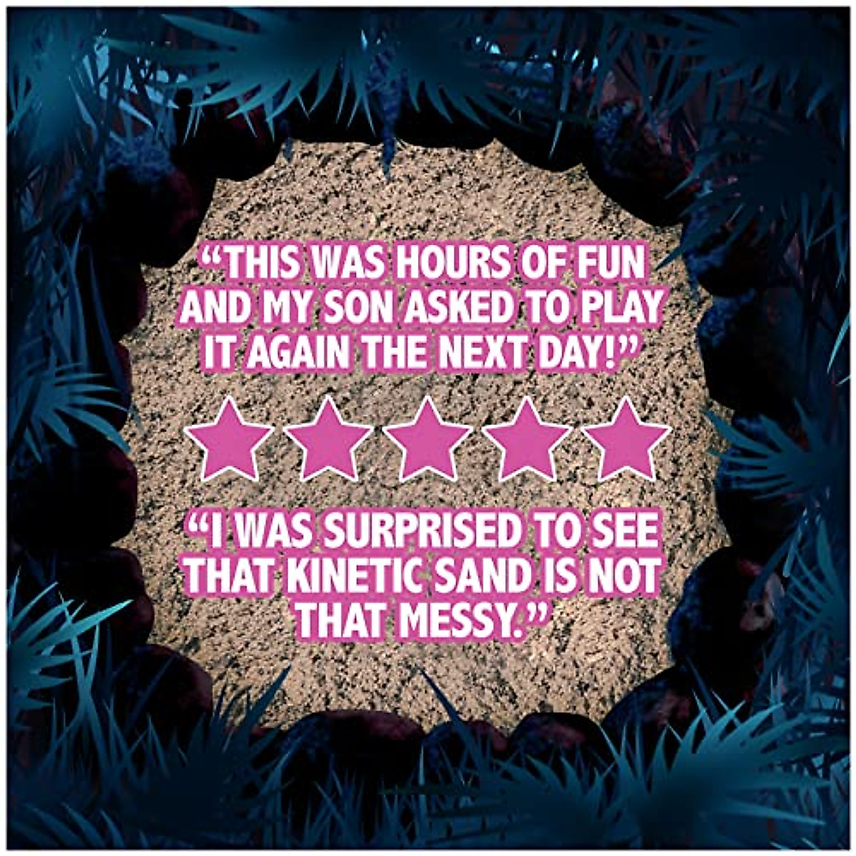 Spin Master Games Sink N’ Sand, Midnight Jungle Amazon Exclusive Kids Board Game with Kinetic Sand for Sensory Fun Gift Idea, for Preschoolers and Kids Ages 4 and up