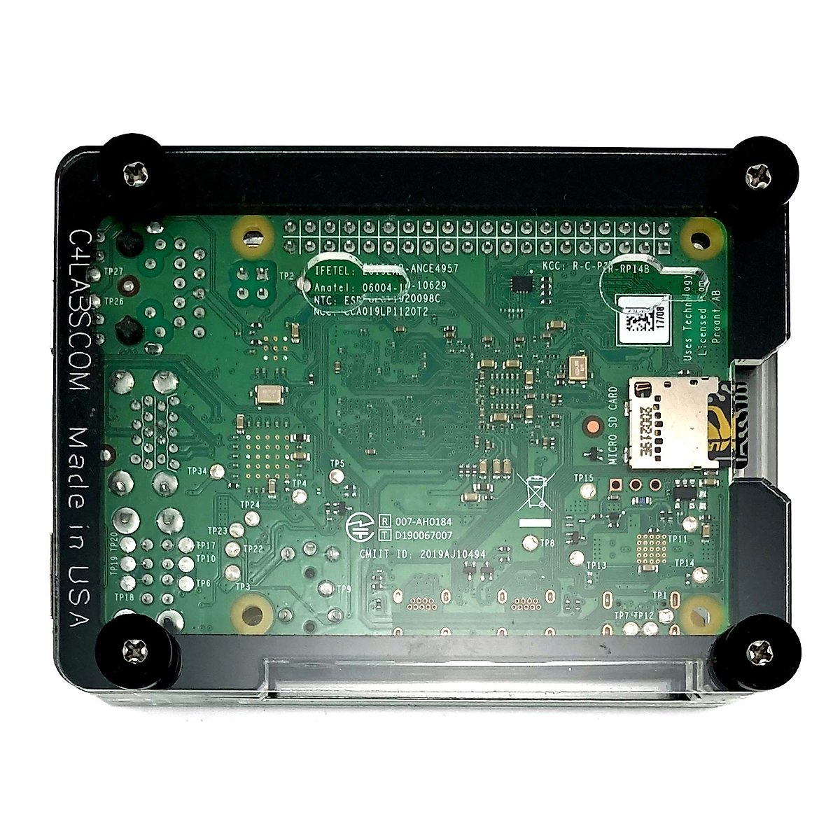 C4Labs-Dual Band Case Kit fits: Zumspot Dual Band Rpi 1.0 & Raspberry Pi 3B+ & 4B
