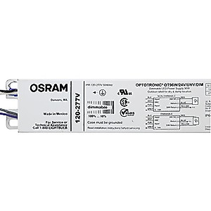 OSRAM Constant Voltage 96W 24Vdc Dimmable LED Power Supply, 1 Pack, White